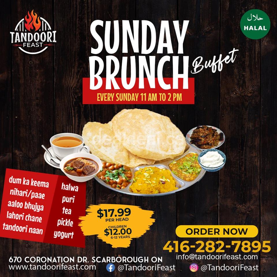 Sunday Brunch Buffet at Tandoori feast - Tandoori Feast